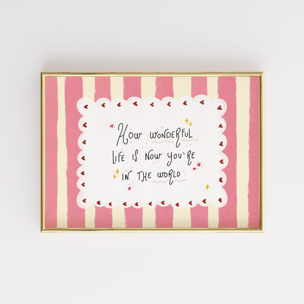 Whimsical Girl Quote – Wall Art Prints | Wallify